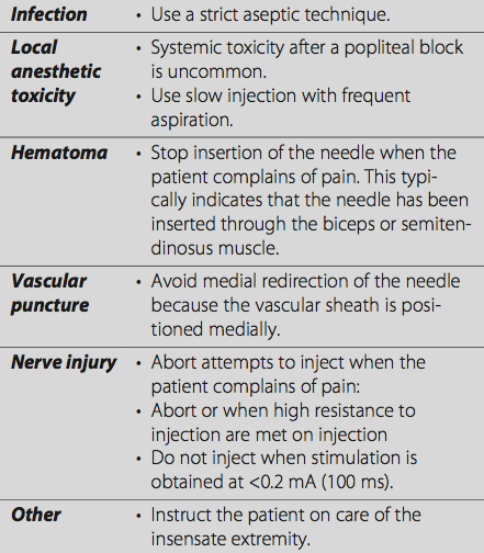 Popliteal Sciatic Nerve Block Anesthesia Key