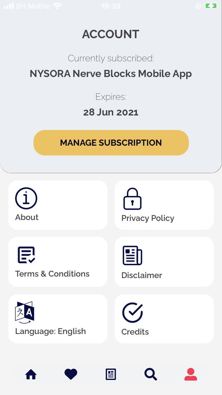 Nerve Blocks App: Annual Subscription Now Available - NYSORA