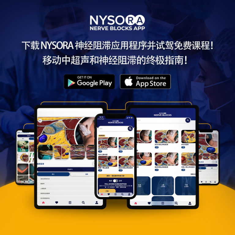 NYSORA's Nerve Blocks app is now available in Chinese - NYSORA