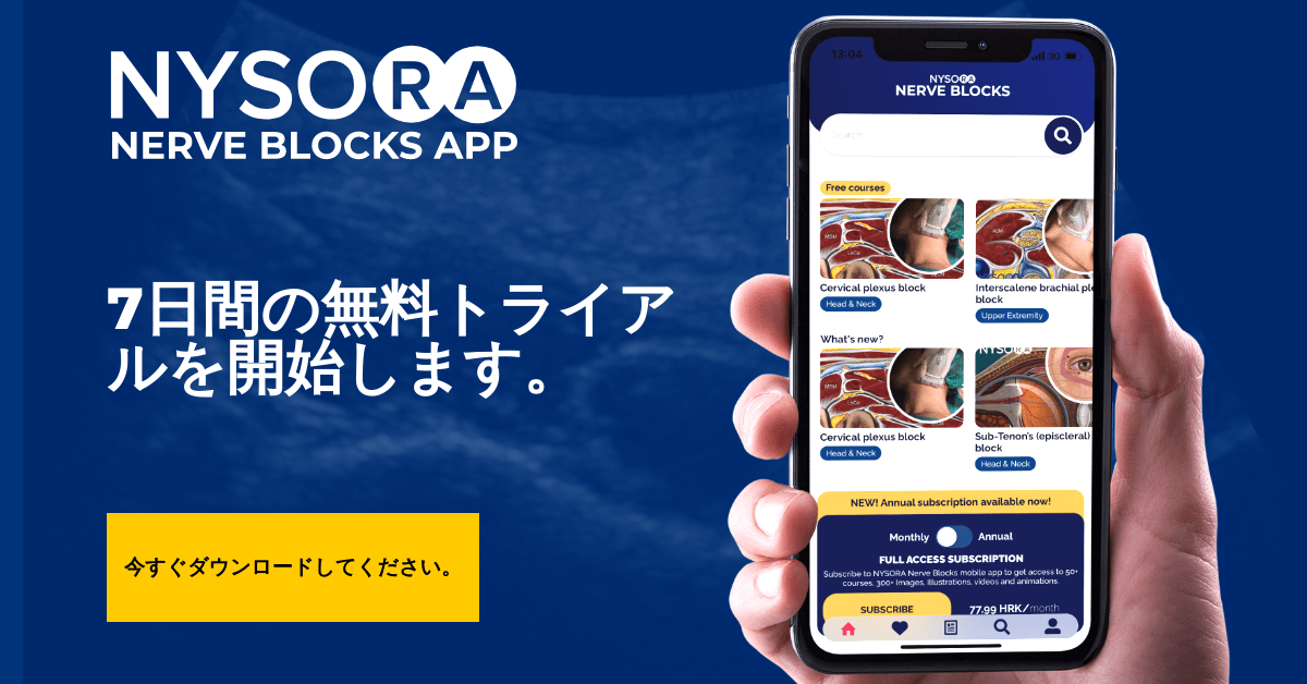 The Nerve Blocks App is Now Available in Japanese - NYSORA