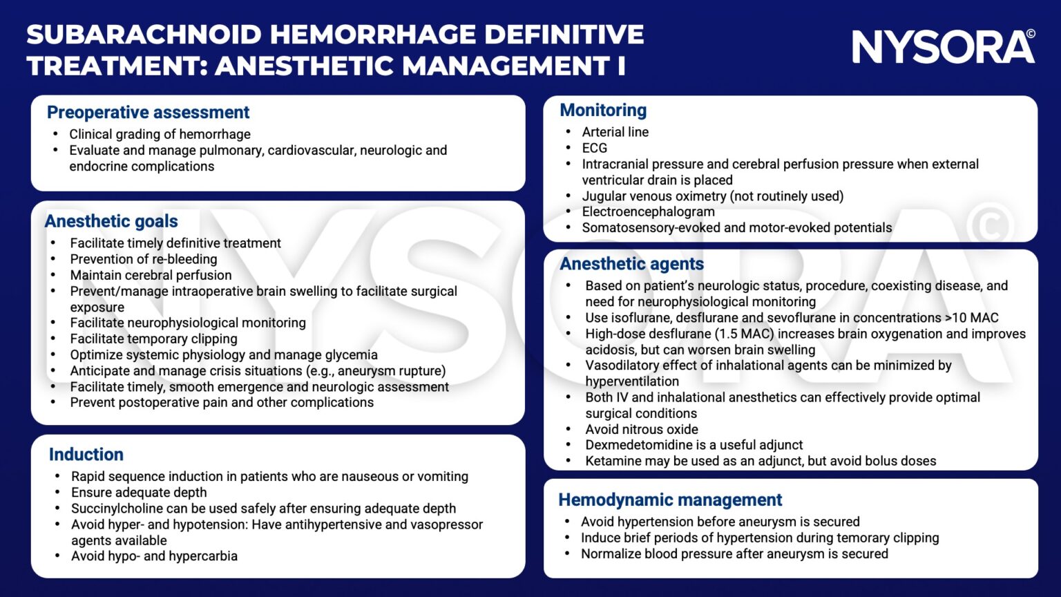 Subarachnoid hemorrhage - NYSORA